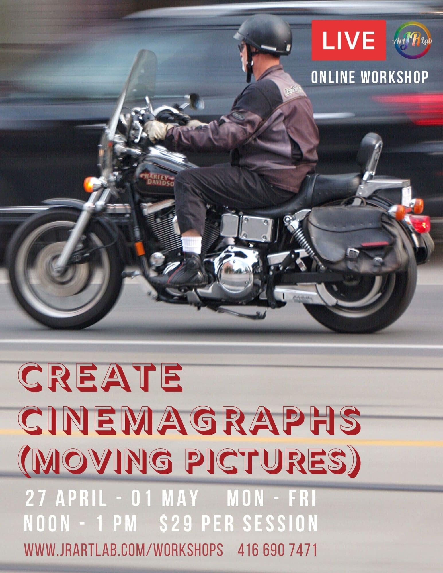 LIVE Online Workshop ~ Create Cinemagraphs (Moving Pictures) (April 27 ...